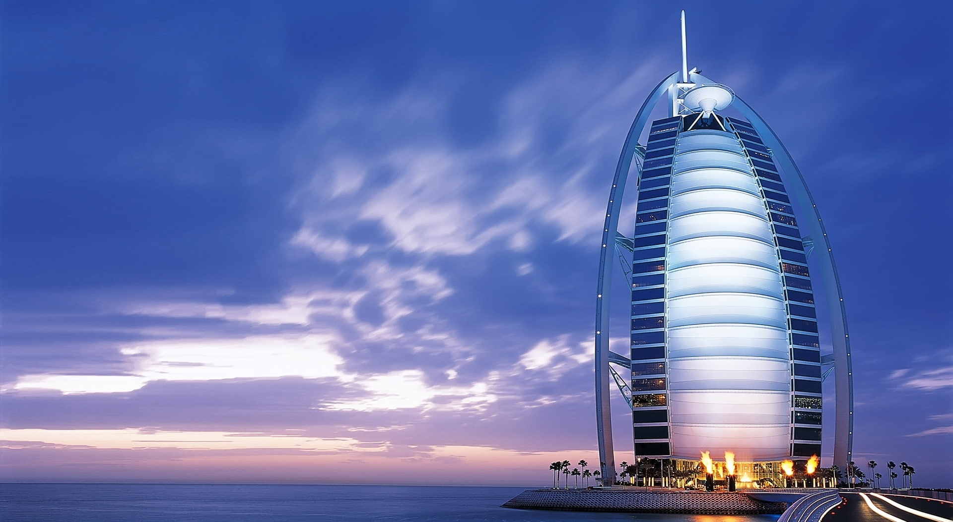 burj Al Arab Hotel, burj, blue, built Structure, finance, sea, dubai ...