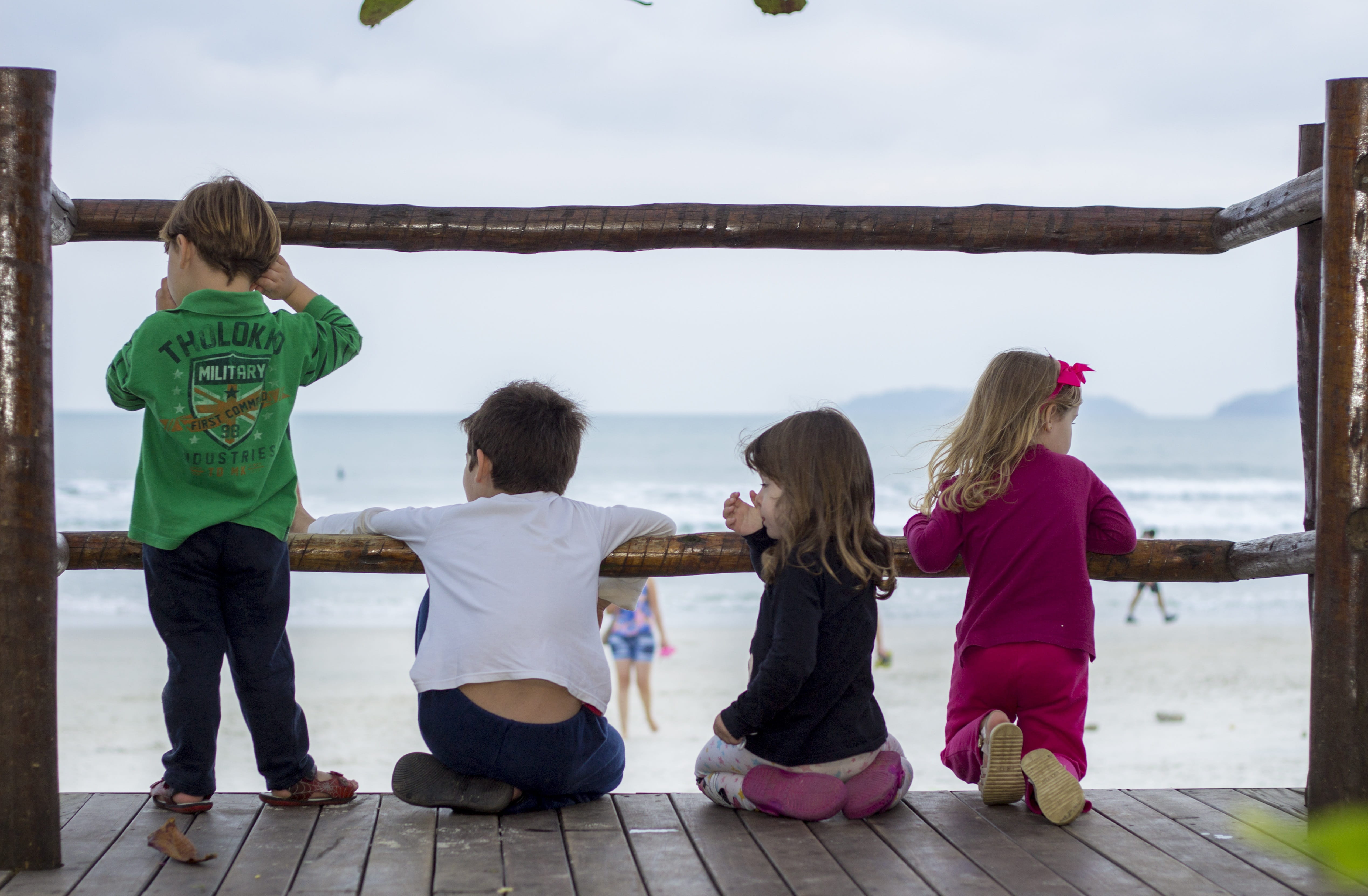 group of people, nature, children, son, cousins, full length, water, 4K ...