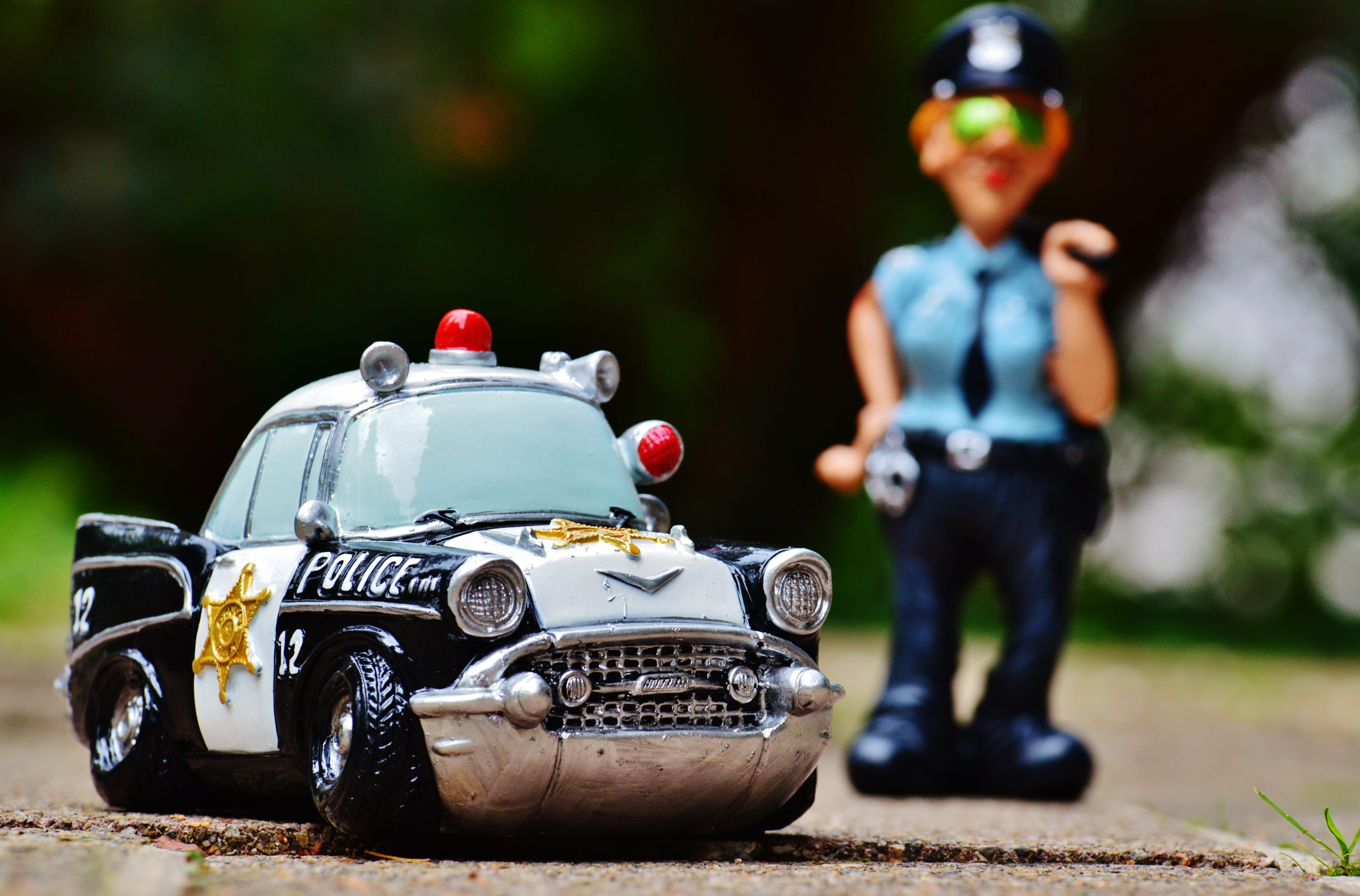 jeans, police car, sunglasses, 4K, figure, crash helmet, sport ...