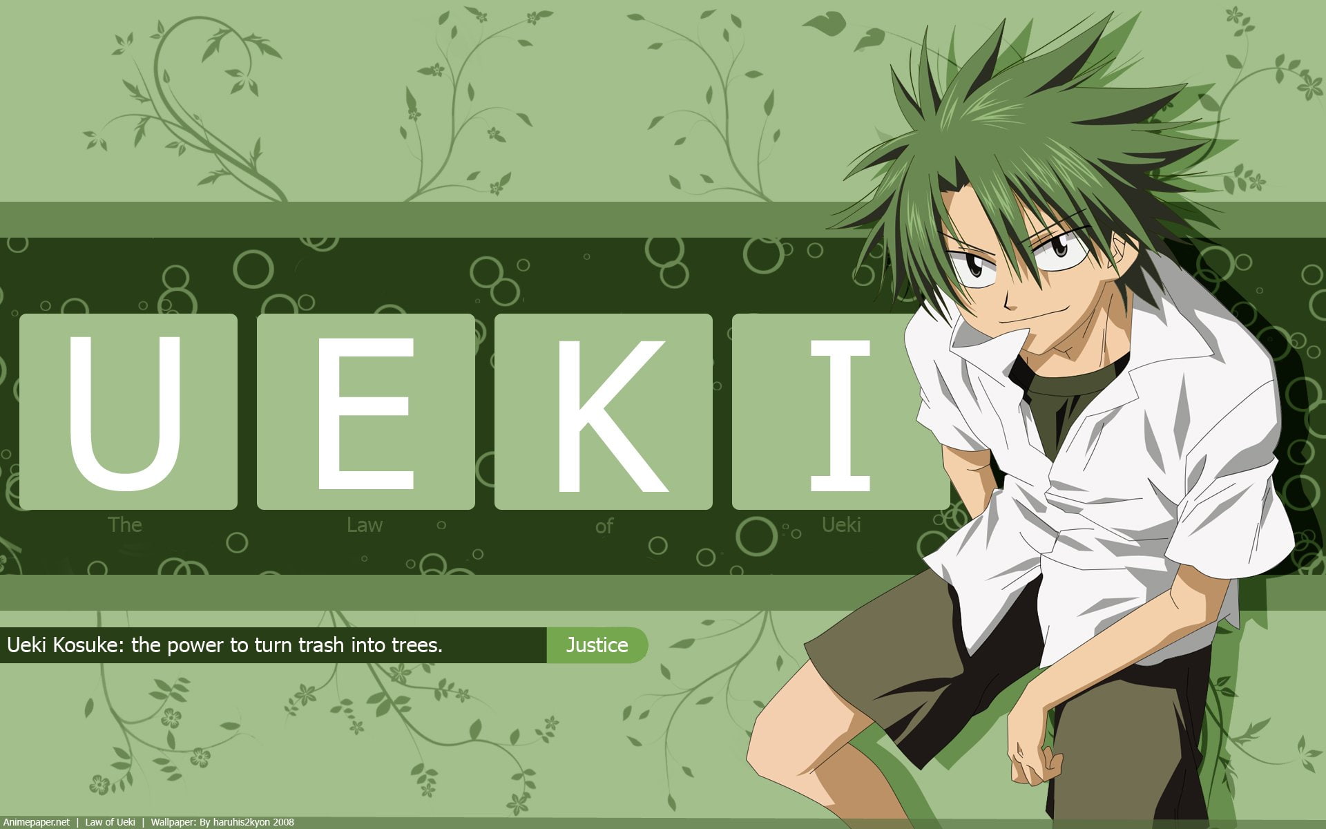 The Law Of Ueki, 1080P, Anime HD Wallpaper