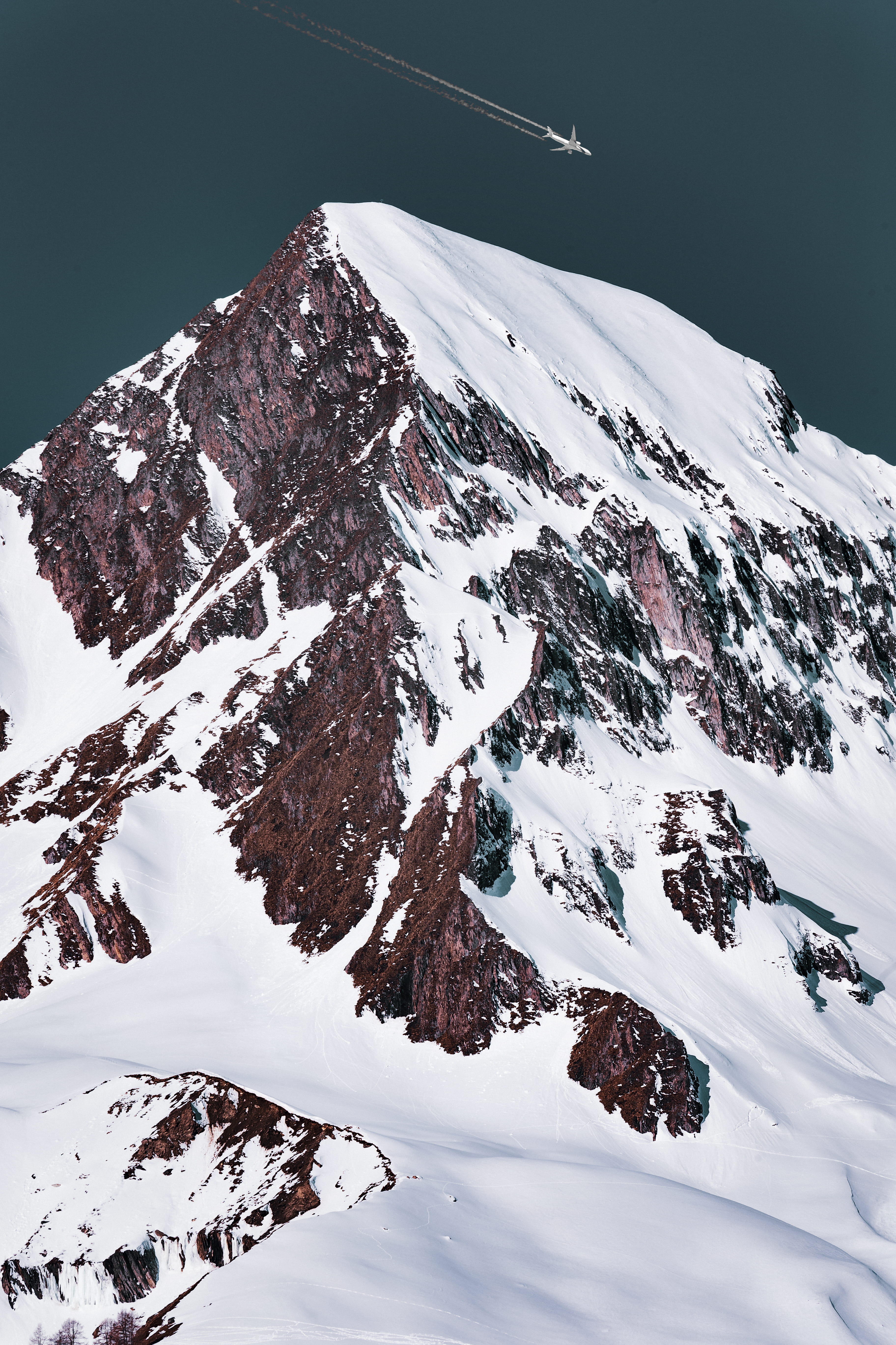 airplane, mountain, cold, cold temperature, hill, dolomites, aircraft ...