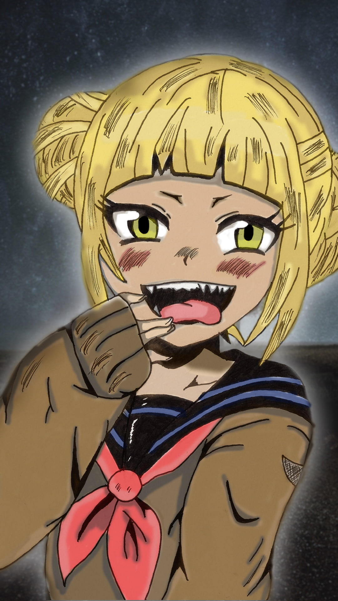 portrait, 1080P, body part, emotion, men, adult, hand, Himiko Toga ...