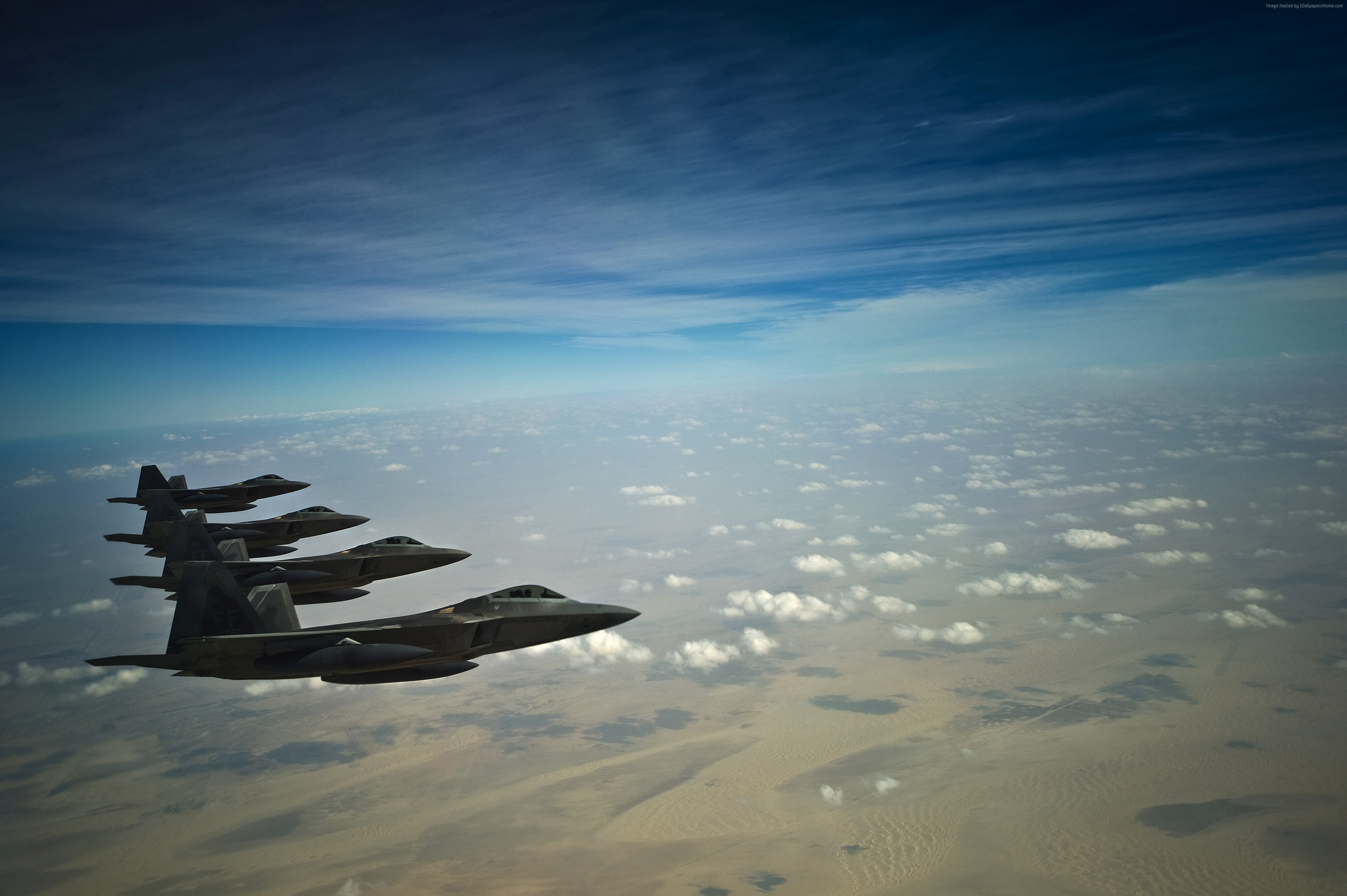 Lightning II, U.S. Air Force, 4K, clouds, Lockheed, aircraft, jet, F-35 ...