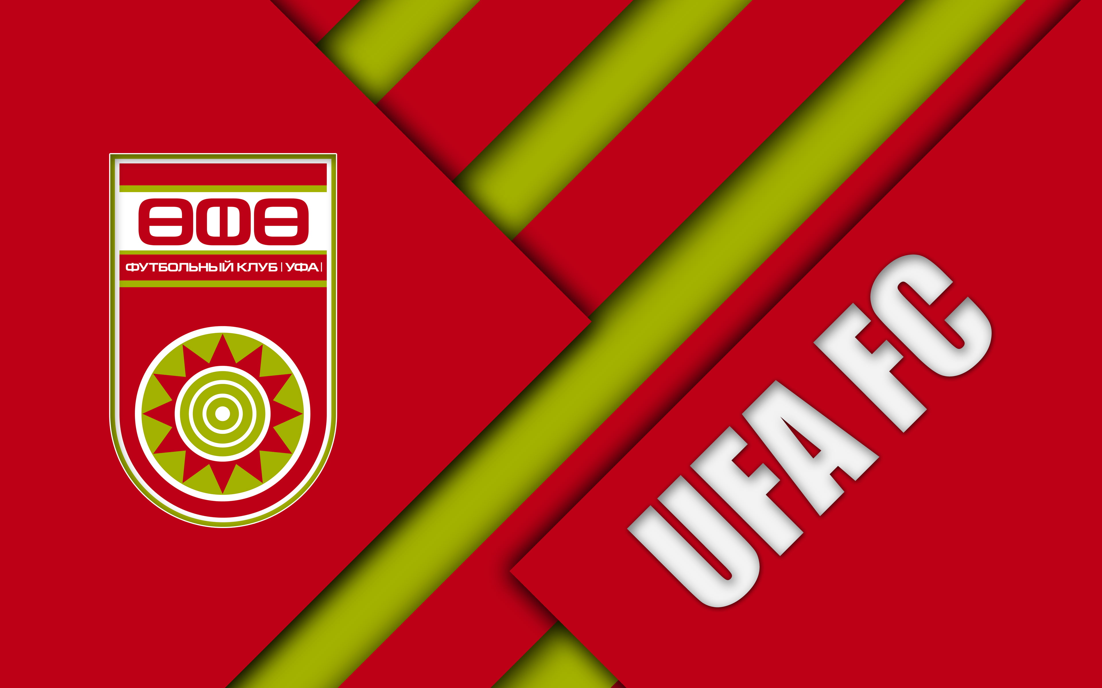 Emblem, 4K, Logo, Soccer, FC Ufa HD Wallpaper