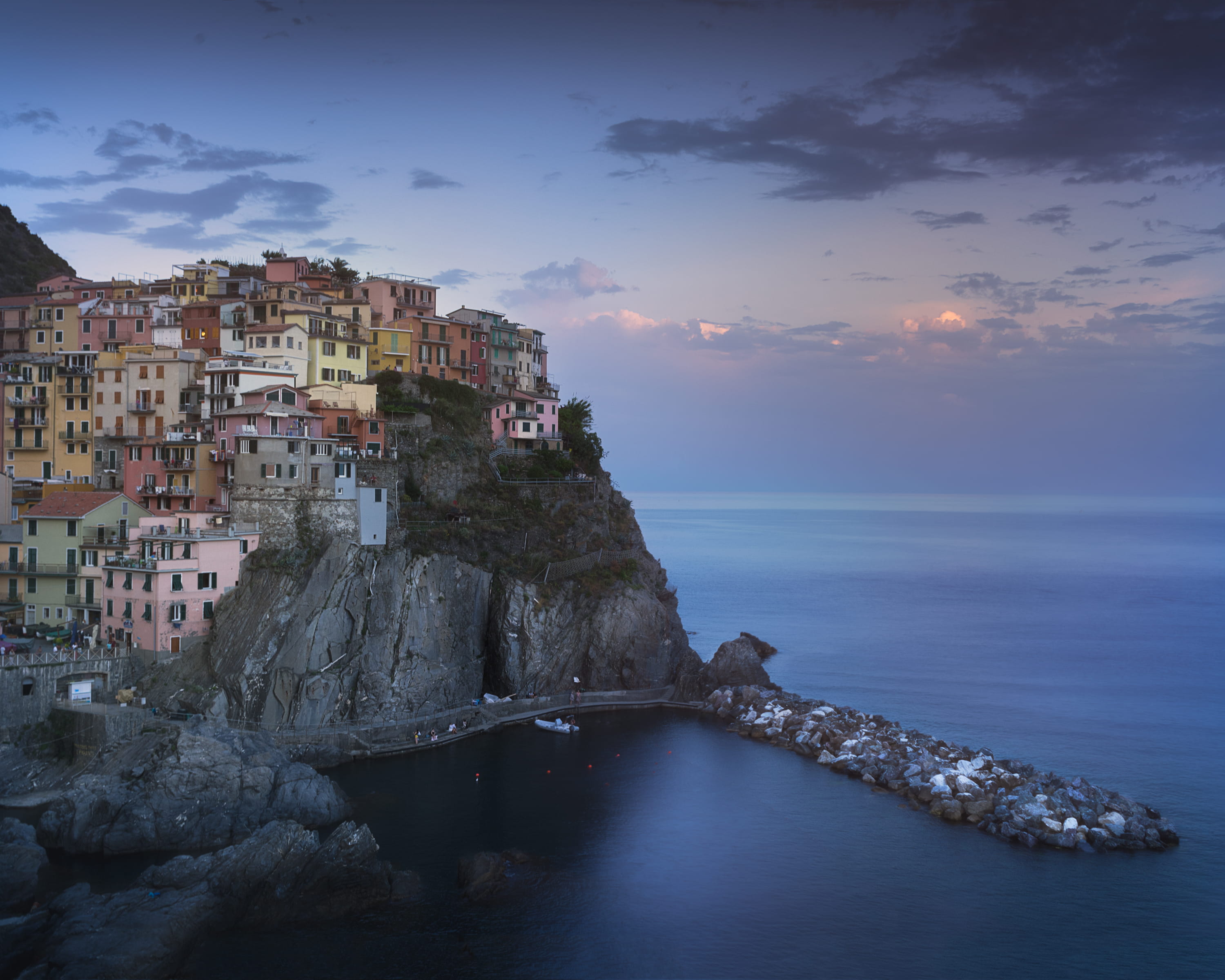 house, tourism, urban Scene, seaside, houses, manarola, ocean ...