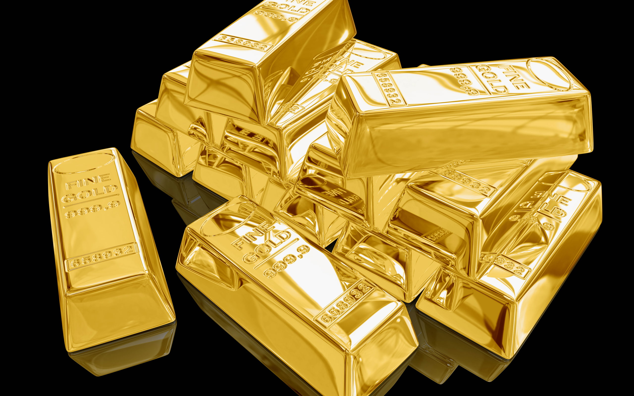 gold, bullion, money, 2K HD Wallpaper