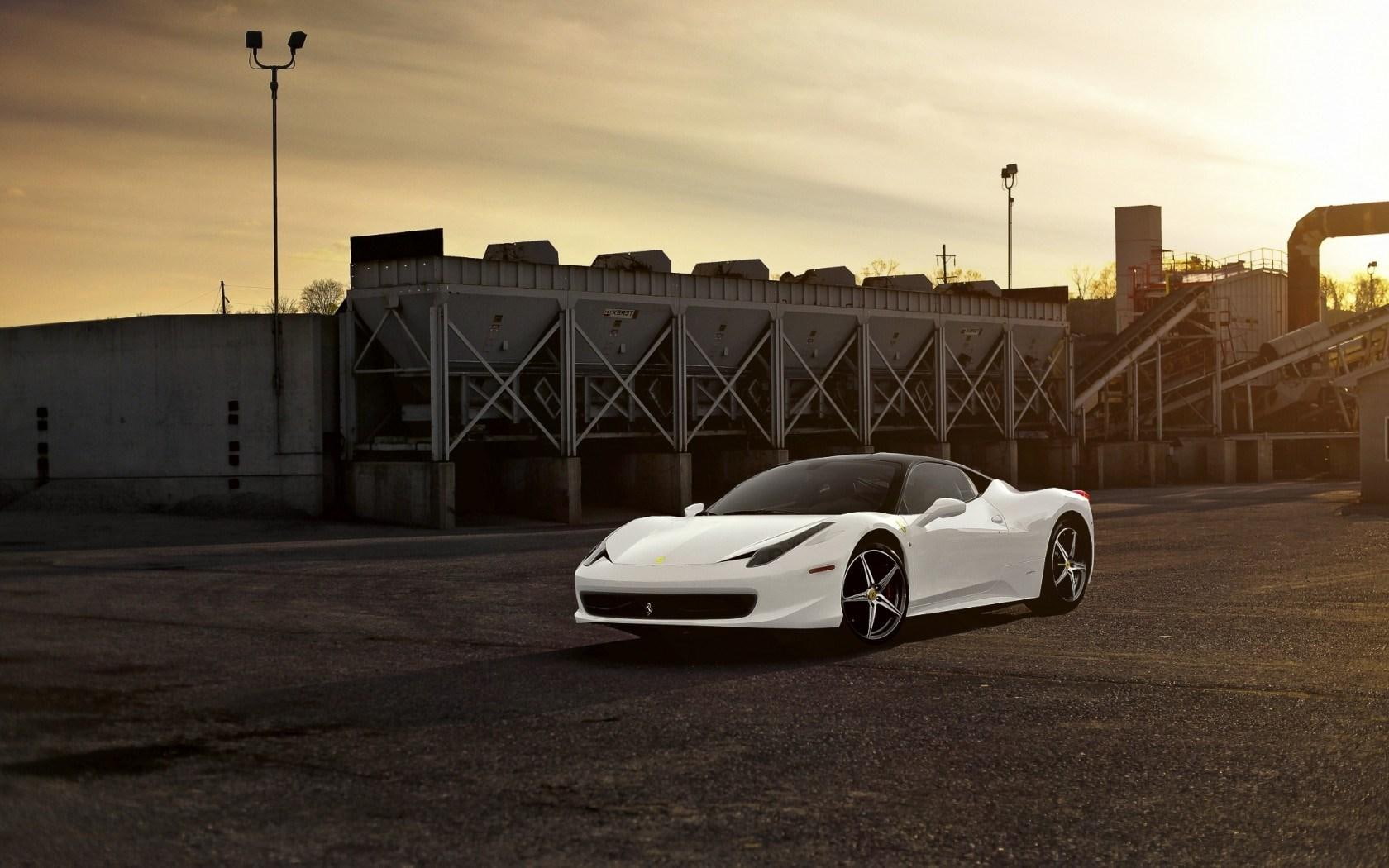 ferrari, white, 720P, car, italia HD Wallpaper