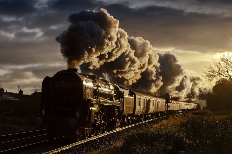 train, railway, steam locomotive HD Wallpaper