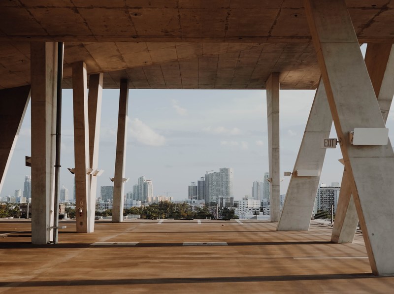 Building Architecture Concrete And Garage 4K Hd Wallpaper