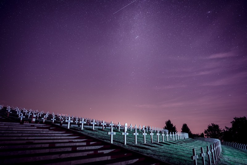 cemetery by night 4k HD Wallpaper