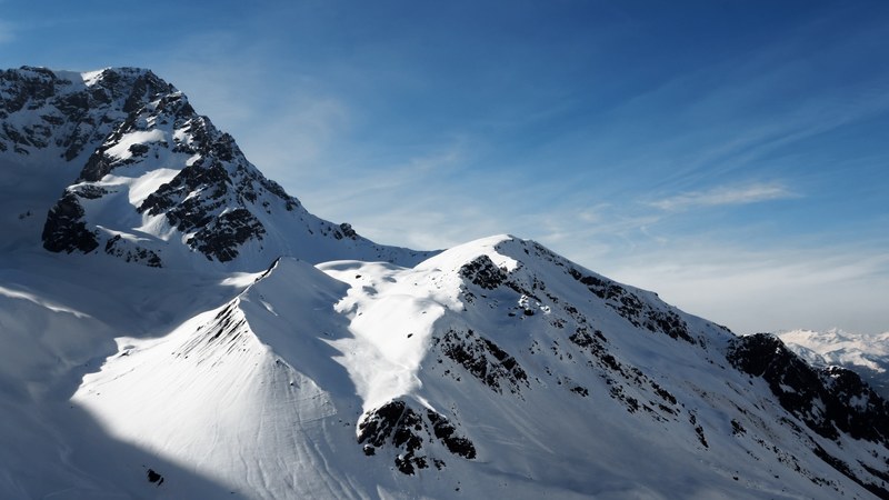 apl winter snow and mountain 4k HD Wallpaper