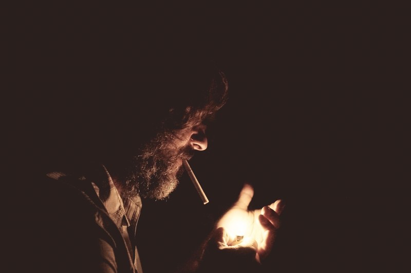smoking man beard and face 4k HD Wallpaper