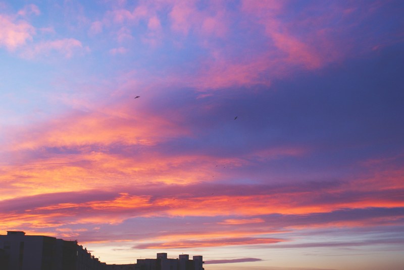 outdoor cloud sky and sundown 4k HD Wallpaper
