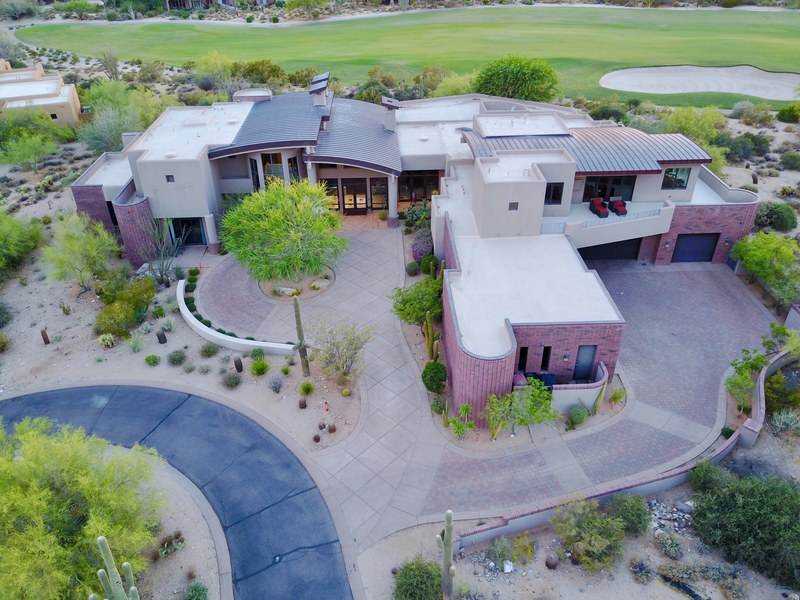 luxury desert home 4k HD Wallpaper