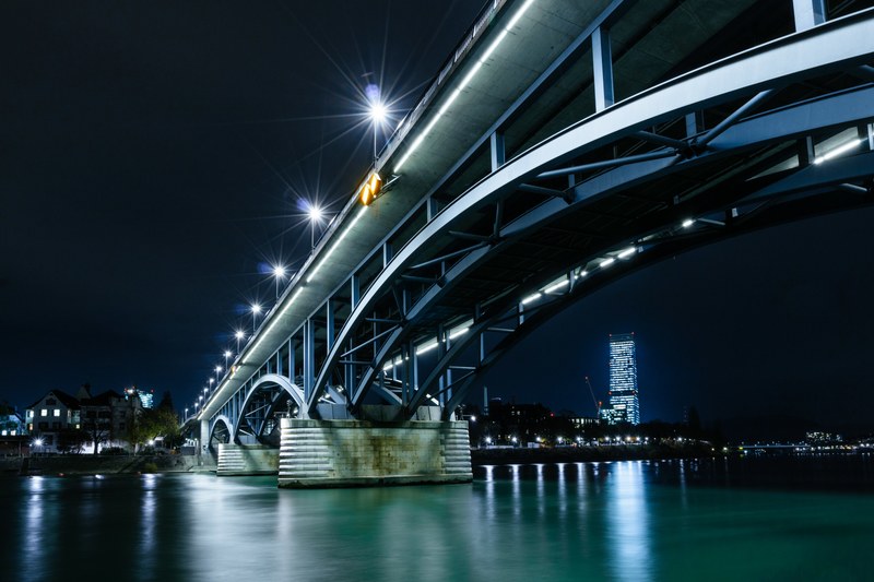 bridge night sky and dark 4k HD Wallpaper