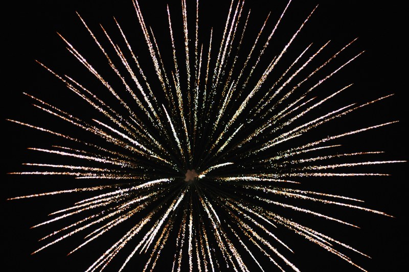 night sky firework and light 4k HD Wallpaper