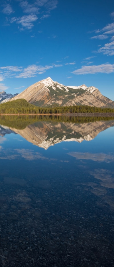 Earth Reflection, Lake, Nature, Mountain, Sky, 1644X3840 Phone Hd Wallpaper