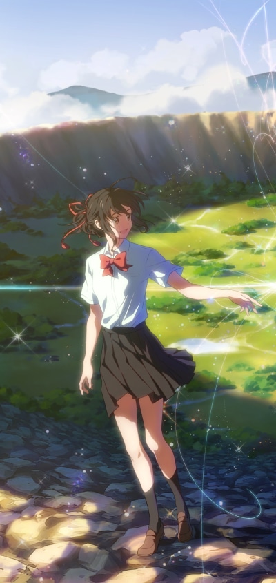 Anime Your Name., Mitsuha Miyamizu, Kimi No Na Wa., 1440x3040 Phone HD ...
