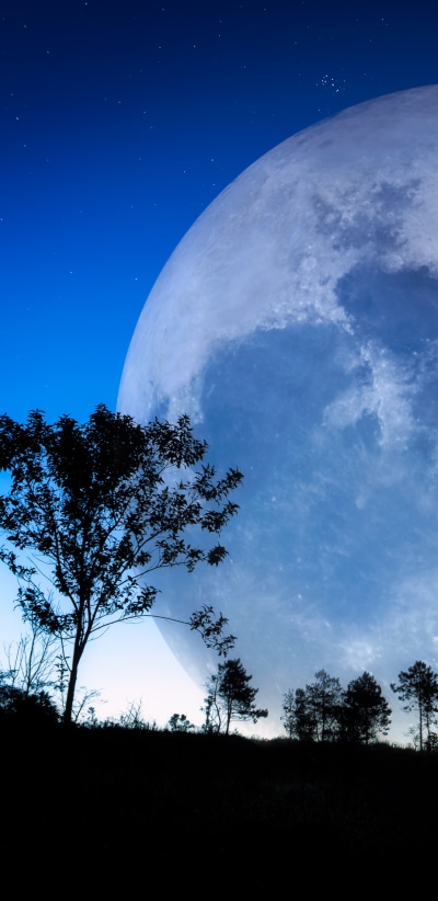 Earth Moon, Night, Sky, 1440X2960 Phone Hd Wallpaper