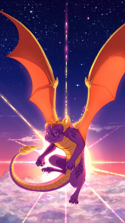 Video Game Spyro the Dragon, Dragon, Flying, Wings, Spyro (Character ...