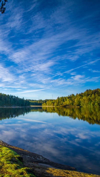 Earth Reflection, Nature, Lake, 1440x2560 Phone HD Wallpaper