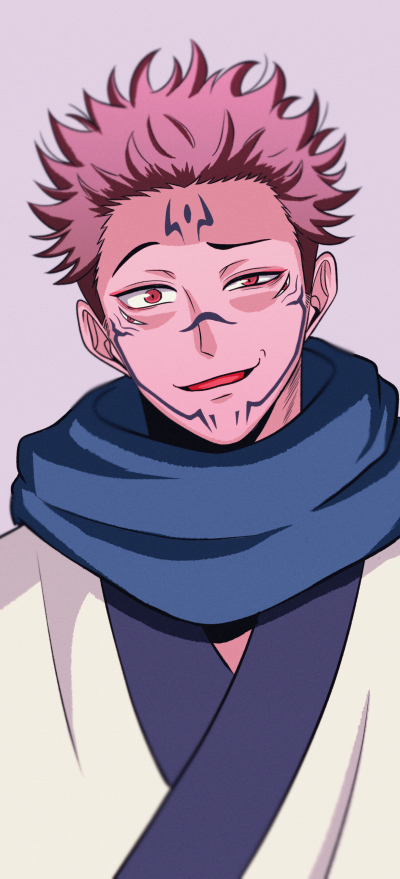 Anime Jujutsu Kaisen, Sukuna (Jujutsu Kaisen), Pink Hair, 1228X2700 ...