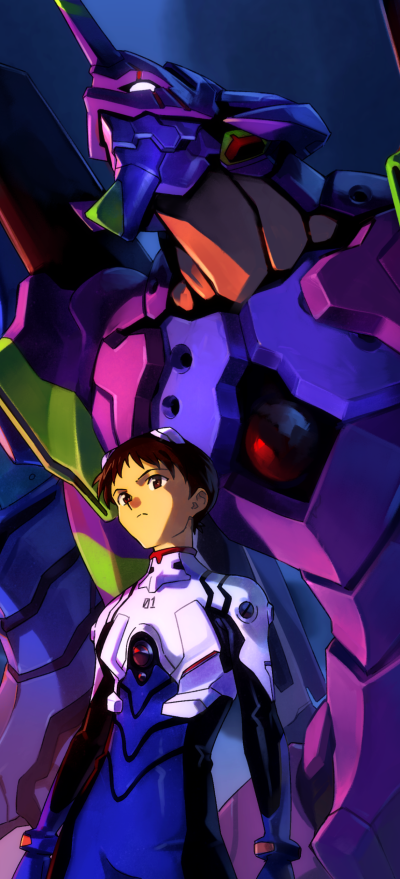 16 Neon Genesis Evangelion Poster Shinji Background