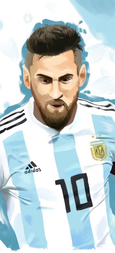 Sports Lionel Messi, Argentinian, Soccer, Drawing, 1228x2700 Phone HD ...