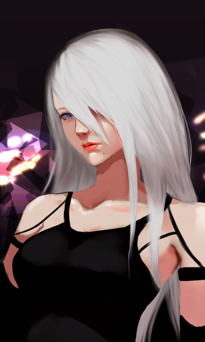 Video Game NieR: Automata, YoRHa Type A No.2, White Hair, 1200x2000 ...
