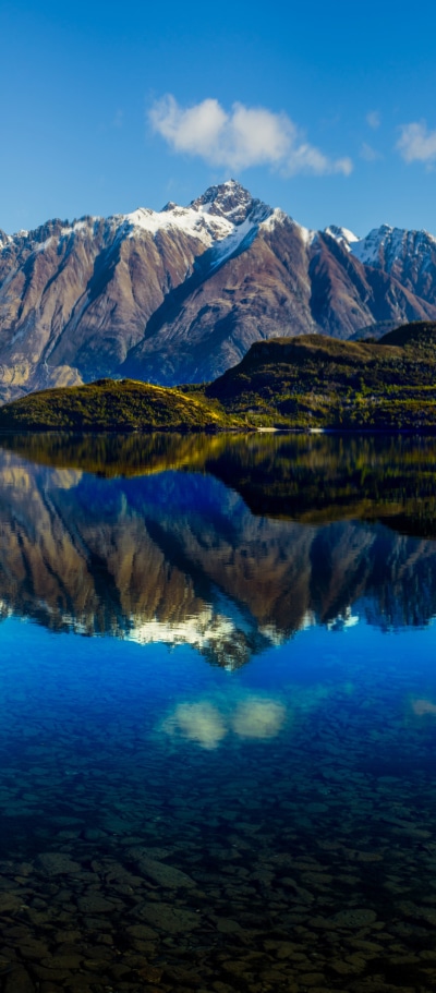 Earth Reflection, Mountain, New Zealand, Lake, 1080x2460 Phone HD Wallpaper