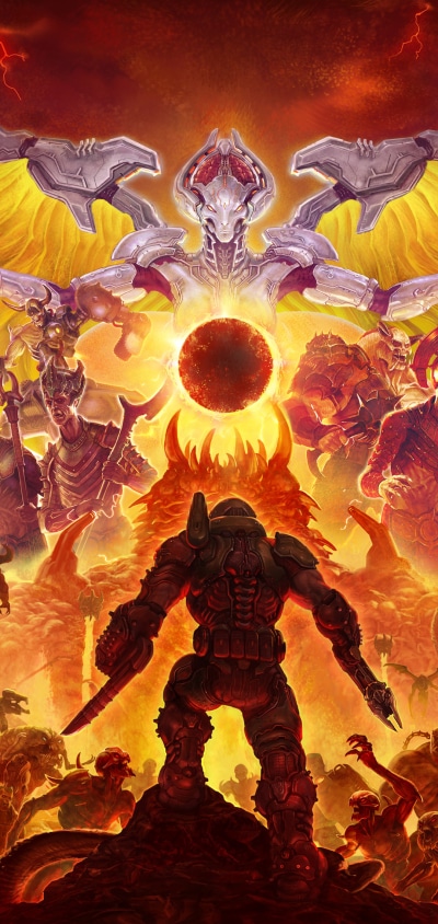 Video Game DOOM Eternal, 1080x2280 Phone HD Wallpaper