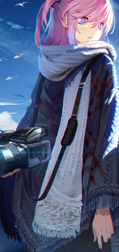Video Game Girls Frontline, AR15 (Girls Frontline), Pink Hair, Blue ...