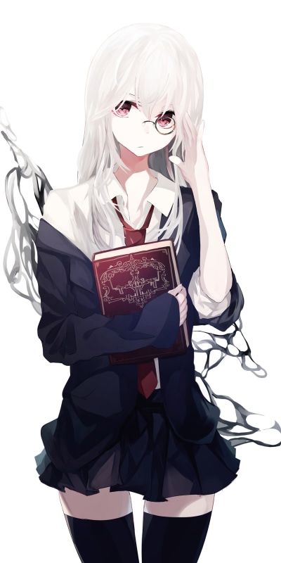 Anime Girl, Monocle, 1080X2160 Phone Hd Wallpaper
