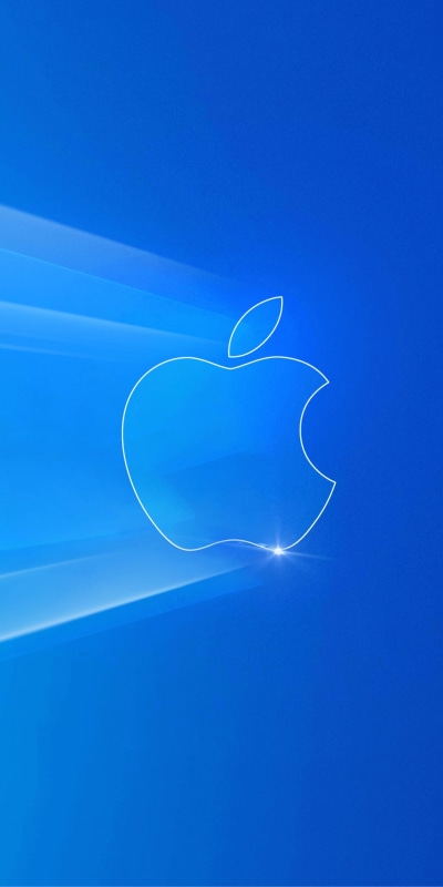 Technology Apple, Apple Inc., Logo, Blue, 1080x2160 Phone HD Wallpaper