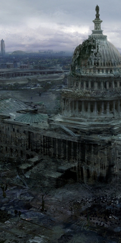 Video Game Fallout 3, Fallout, Post Apocalyptic, Capitol, 1080x2160 ...