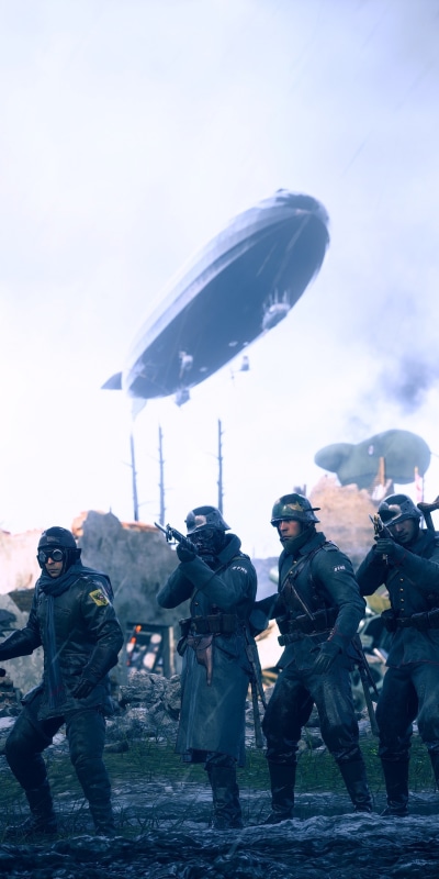Video Game Battlefield 1, Soldier, Zeppelin, World War I, 1080x2160 ...