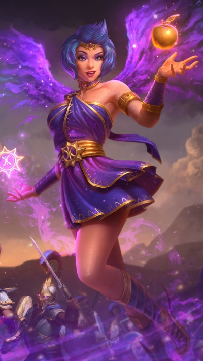 Video Game Smite, Magic, Blue Dress, Angel, Discordia (Smite), Blue ...