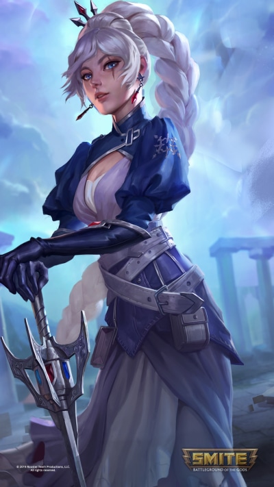 Video Game Smite, Freya (Smite), Weiss Schnee, 1080x1920 Phone HD Wallpaper