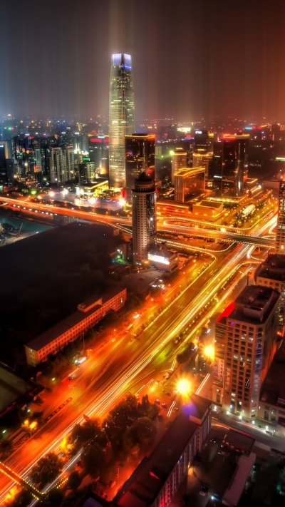 Man Made Beijing, China, Night, City, Light, Building, 1080x1920 Phone ...