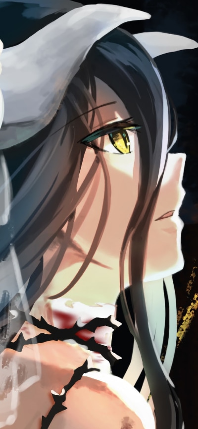 Anime Overlord, Albedo (Overlord), 828x1792 Phone HD Wallpaper