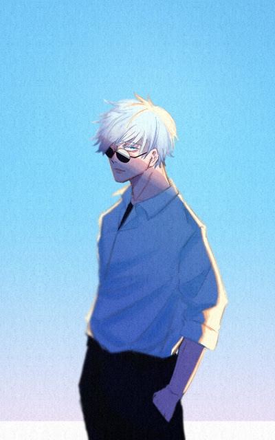 Anime Jujutsu Kaisen, White Hair, Satoru Gojo, 800X1280 Phone Hd Wallpaper