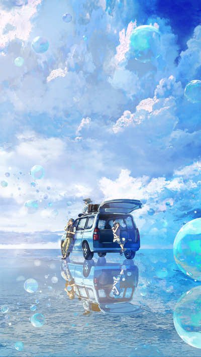 Anime Reflection, Reflection, 750x1334 Phone HD Wallpaper