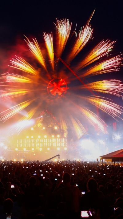 Music Concert, Light, Music, Crowd, Fireworks, Night, 750x1334 Phone HD ...