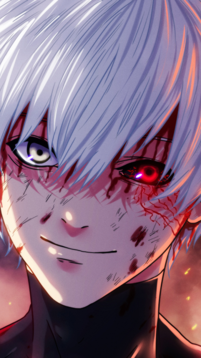 Anime Tokyo Ghoul, Red Eyes, Ken Kaneki, Kagune (Tokyo Ghoul), Blood ...