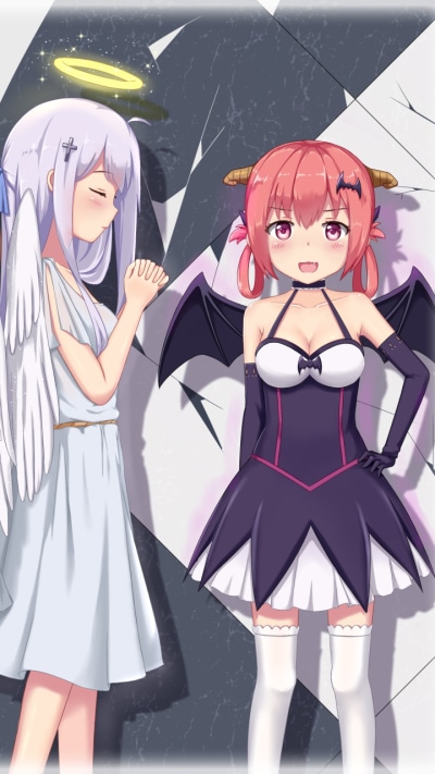 Anime Gabriel DropOut, Vignette Tsukinose April, Raphiel Shiraha ...