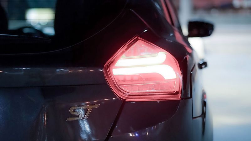 car, rear view, taillight, light, night, 4k HD Wallpaper