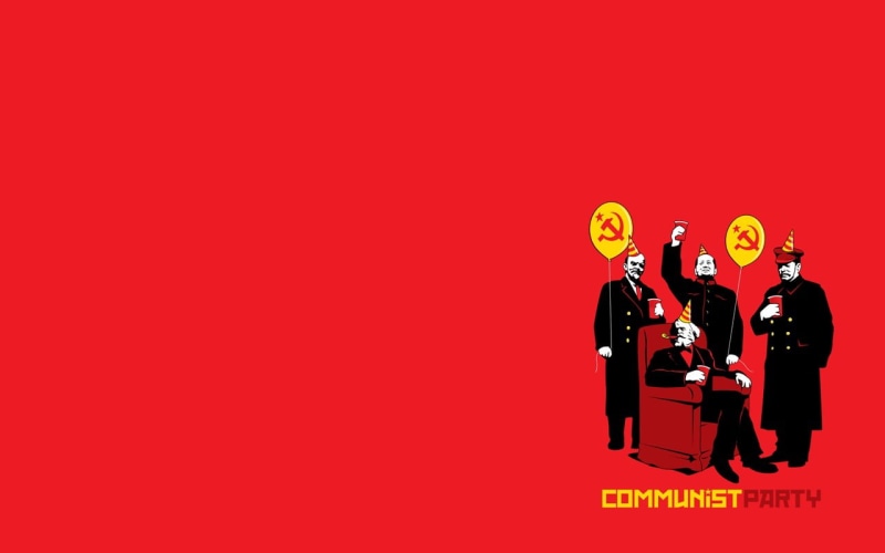 Wallpaper ID: 591985 / party, copy space, red background, people ...