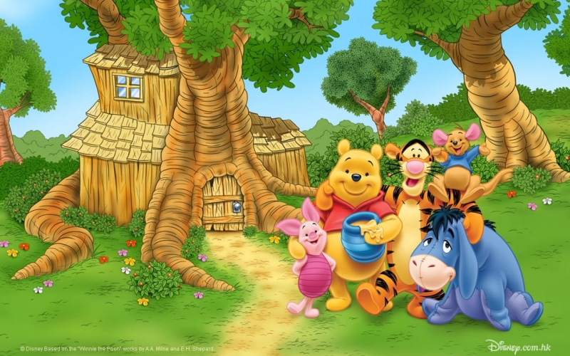 Tablet, Hd, Pc, Cartoon, Home, Children, Pooh, Desktop, Photo, 1080P ...