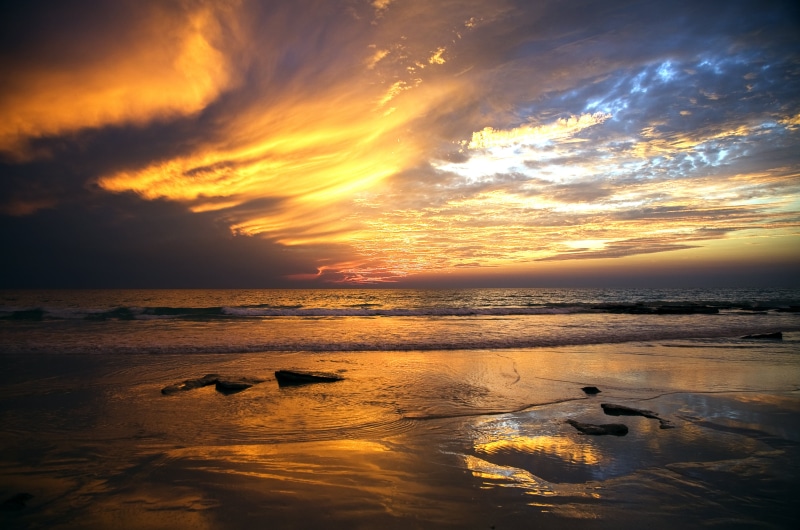 sunset, outdoors, dusk, landscape, scenics, coastline, polariser ...