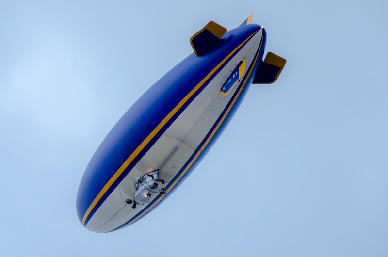 single object, recreational pursuit, clear sky, blimp, summer, flying ...